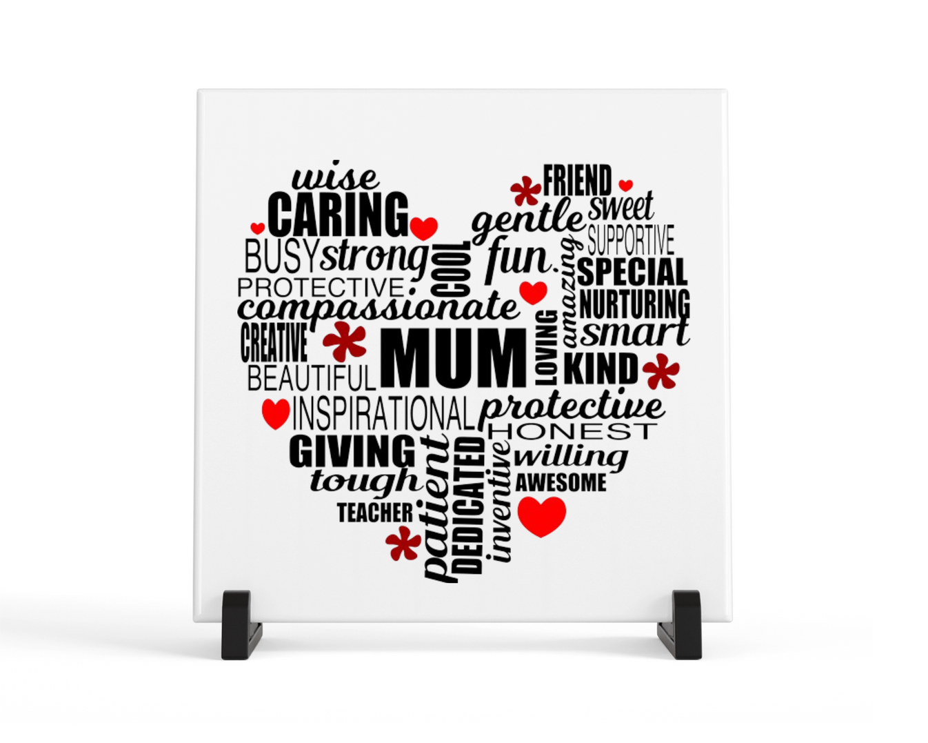 Mum heart tile – Made for you crafts